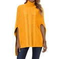 Wutalume Women's Lazy Style Loose Long Sleeve High Neck Solid Color ...