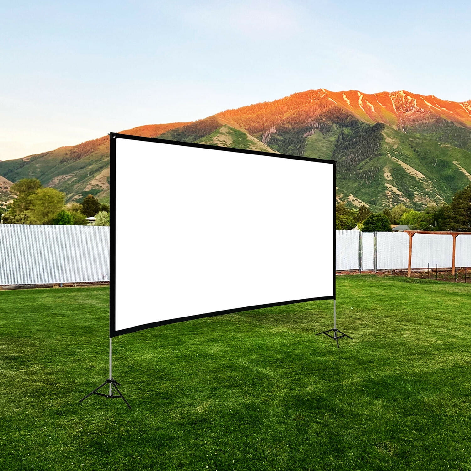 120" 16:9 projector screen with stand - Walmart.com