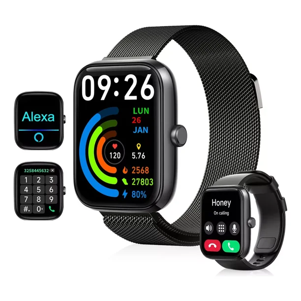 Smartwatch Reloj Inteligente Alexa Bluetooth Llamada 1.83 Inch Idw25 ...