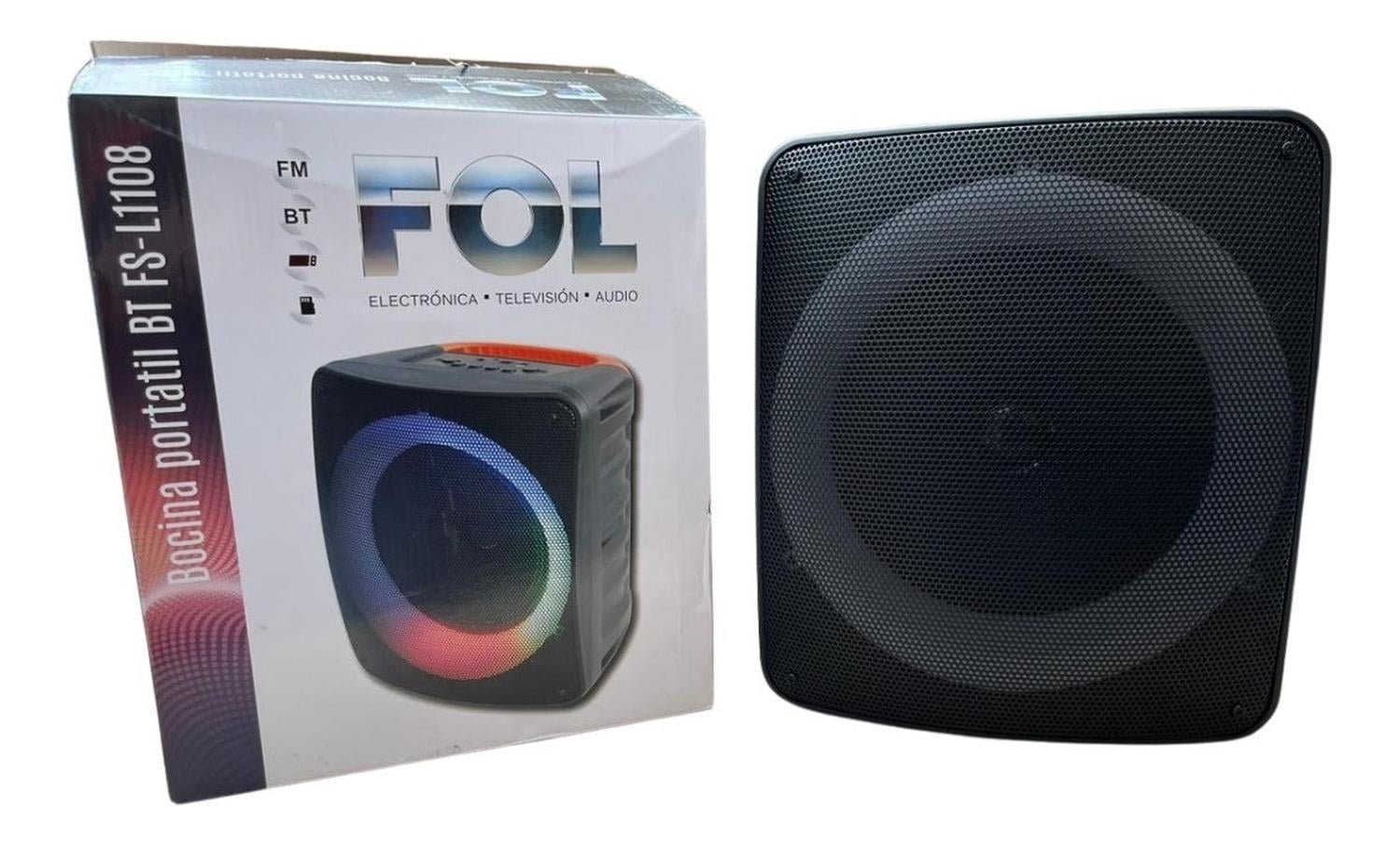 Bocina Portátil Recargable FOL FS-L1108 8 Pulgadas | Bodega Aurrera en ...