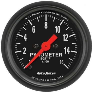 AUTO METER 4344 FSE, ULTRA-LITE 2IN E.G.T. KIT, 0-1600`F - Walmart.com