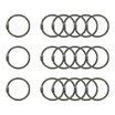 Uxcell 0.63" Dia 3 Circle Detachable Metal Binder Rings Loose Leaf ...
