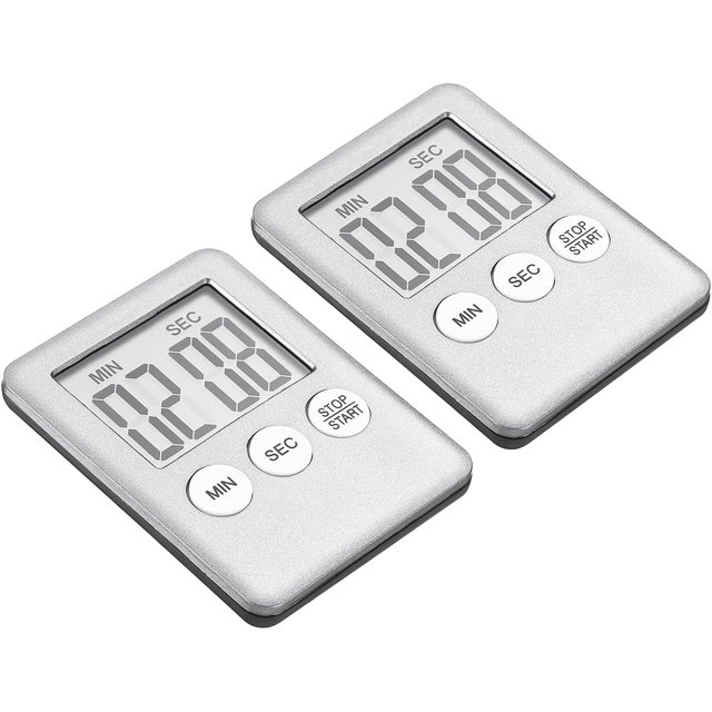 PATIKIL Digital Timer, 2Pcs Small Count Down/UP Clock with Magnetic ...