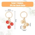 7Pcs 7 Colors Cute Enamel Keychain Colorful Daisy Keychain for Women ...