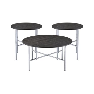 3PC TABLE SET,DRK .CAPPE;ND TABEL:24"Lx24"Wx23"H - Walmart.com
