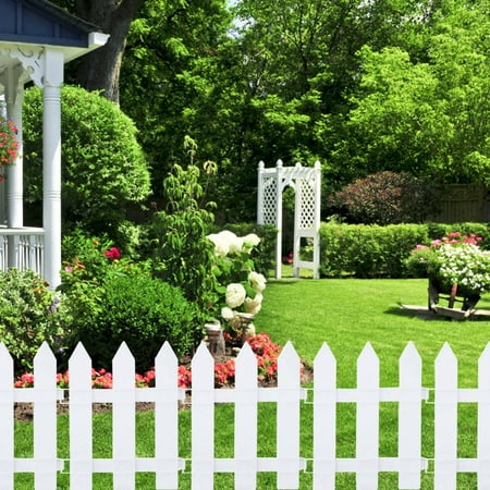 atinetok Clearance Plastic Fence PVC Fence Garden Rural Courtyard ...