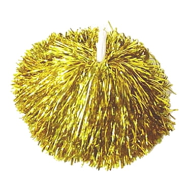 Chassé Metallic Cheerleading Poms - Shiny Metallic Cheer Pom with Baton ...
