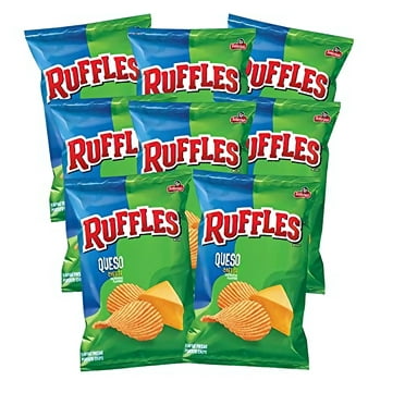 Sabritas Ruffles Queso Verdes 50g Box With 5 bags papas snacks Mexican ...