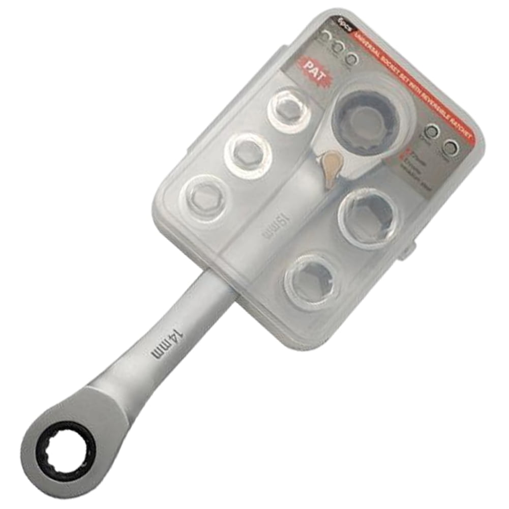 6pcs Multi Function Barrel Wrench Torque Wrench Socket Set Wrench