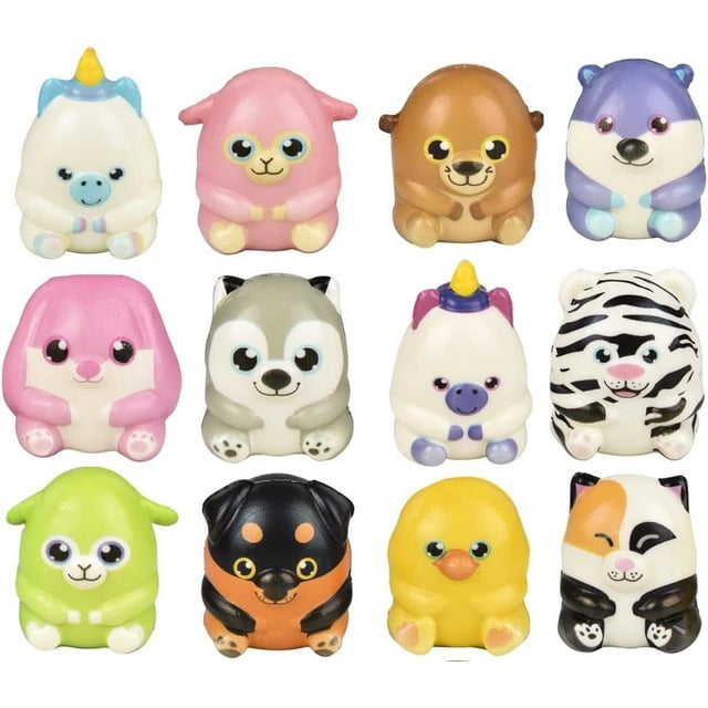 Set of 12 (1 Dozen) Cute Chunky Micro Slow Rise Squishy Toys - Mini ...