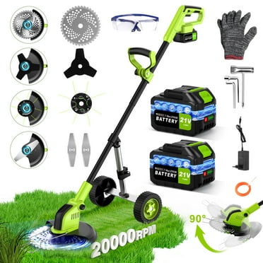 BAOKALER Digital String Trimmer Cordless, Bump Feed System and ...