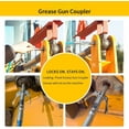 Grease Gun Coupler, Double Handle Quick Lock Release Grease Tips Ends ...