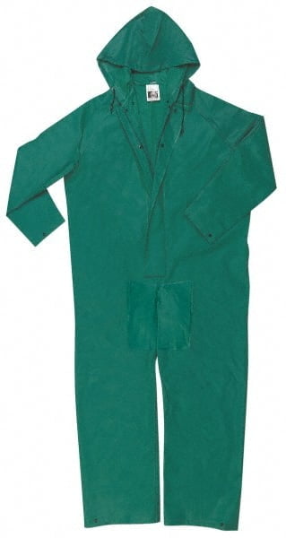 Green Dominator .42 mm Polyester And PVC Coverall With Attached Hood ...