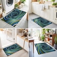 2x3 Ft Entryway Area Rug, Blue Yellow White Spiral Kitchen Rug Runner ...
