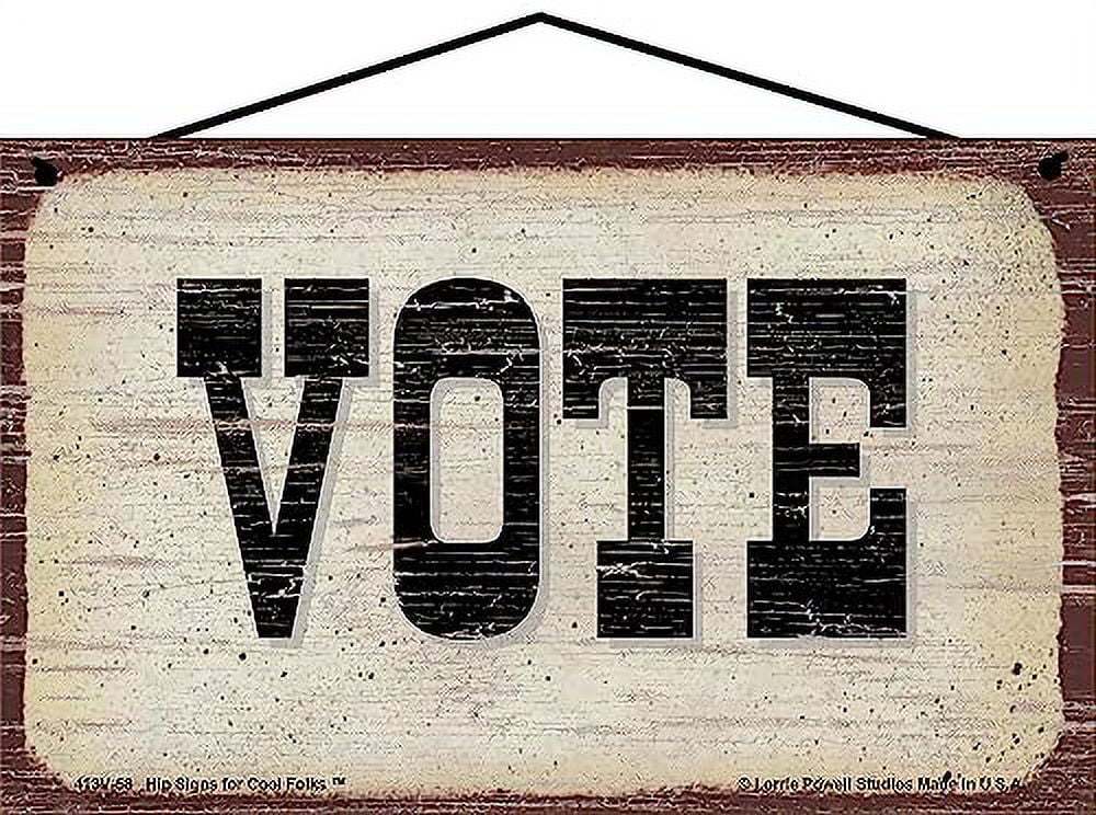 5x8 Vintage Style Sign Saying VOTE - Essential Political Decor for ...