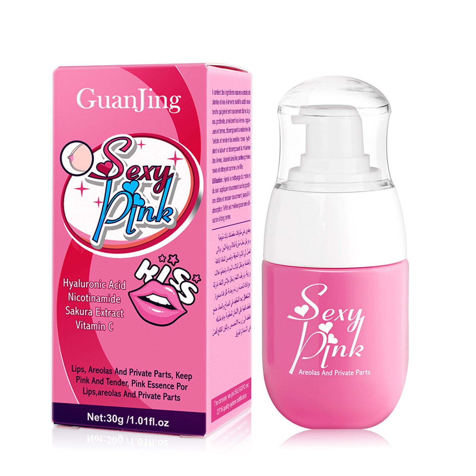 Womens Sexy Pink Tender Essence Lips Areolas Privat Parts Keep Pink And Tender