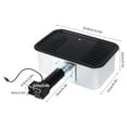 Portable Charcoal Grill, Outdoor Tabletop Electric BBQ Grill with Non ...