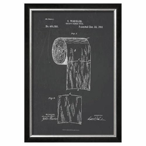 Click here for Canadiana Art Toilet Paper Roll  Framed Art 24in X... prices
