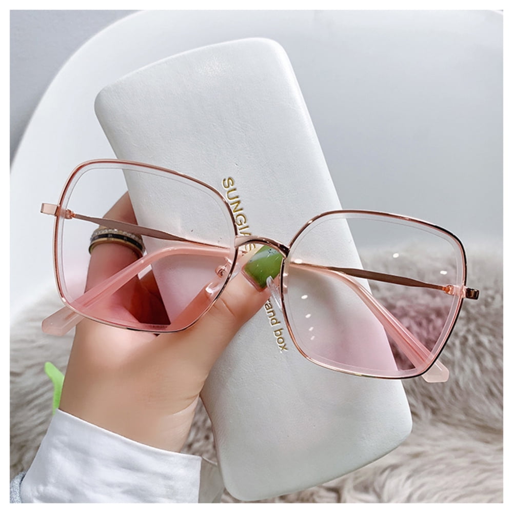 Fashion Sunglasses Thin Metal Frame Aesthetic Accessories C1 - Walmart.com
