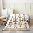 Aztec Twin 60x80 Inch Ethnic Throw Blanket - Abstract Floral Boho ...