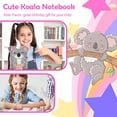 PinkSheep Koala Furry Diary with Lock and Key, 6.3x8.3 inch, 160 Pages ...