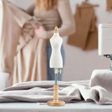 S SERENABLE Mini Dress Form Miniature Dressmaker Body Female Small ...
