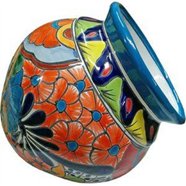 Small-Sized Ayumba Mexican Colors Talavera Ceramic Garden Pot - Walmart.com