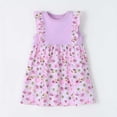 ATOGUTA Girls Uniform Dress Summer Ruffle Sleeve A Line Casual Party ...