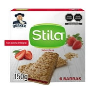 Barra de avena integral Quaker Stila fit con chispas sabor chocolate ...