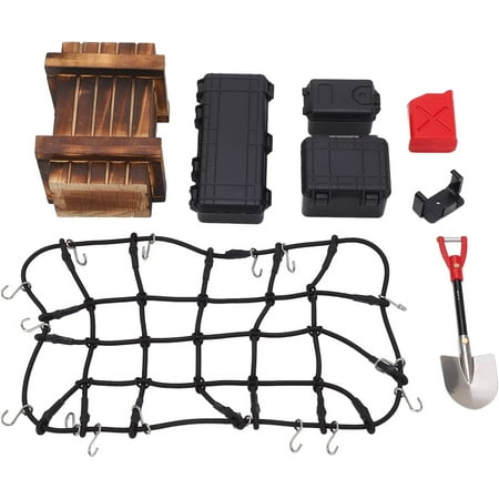 RC Car Simulated Decorations Tool RC Simulation Shovel Baggage Net Fuel ...