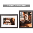 , 12X16 Ornate Finish Photo Frame with White Mat for 8X12 Picture ...