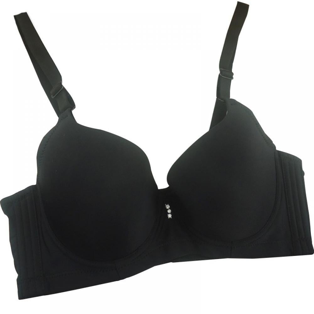 Women Plus Size Bra Adjustable Brassiere Seamless Lingerie Push Up Bra ...