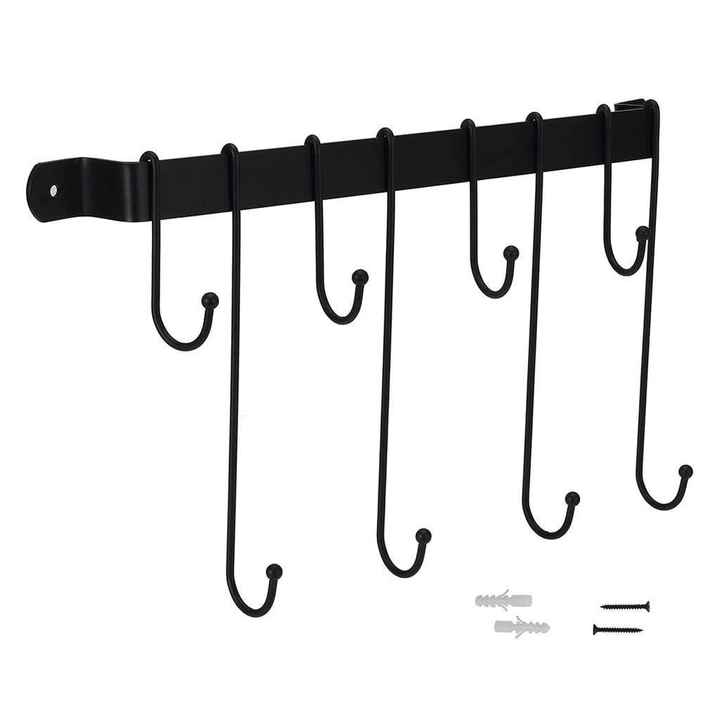 JUNTEX European Rustic Style Wall Mounted Cup Holder Coffee Mug Rack ...