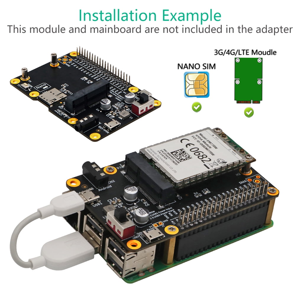 Para Raspberry Pi/Samsung ARTIK/Latte Panda/ASUS Tinker 3G/4G/LTE Placa ...