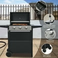SEGMART 3 Burner BBQ Propane Gas Grill, Stainless Steel 25,650 BTU ...