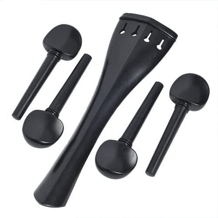 1set Cello Peg Cello Tailpiece Ebony Wood 4 Pegs and Tailpiece Cello ...
