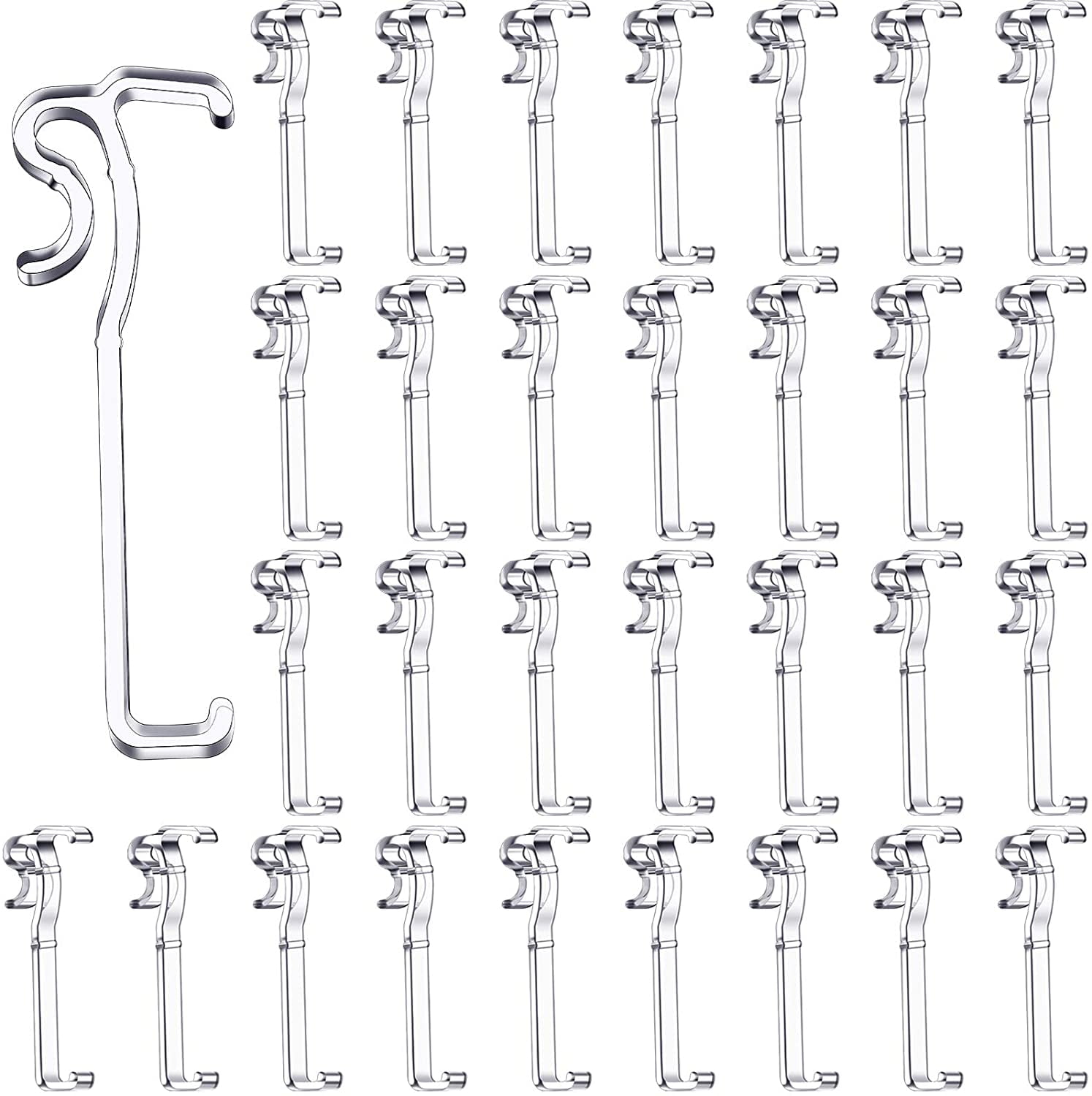 2.5 Inch Valance Clips Window Blind Clips Clear Plastic Valance ...