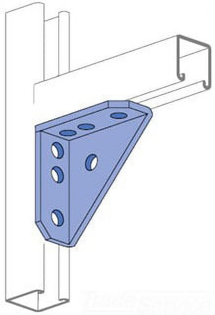 Unistrut P2484 EG, Channel Angle Fitting, 90 Gusseted Fitting, 1 PC ...