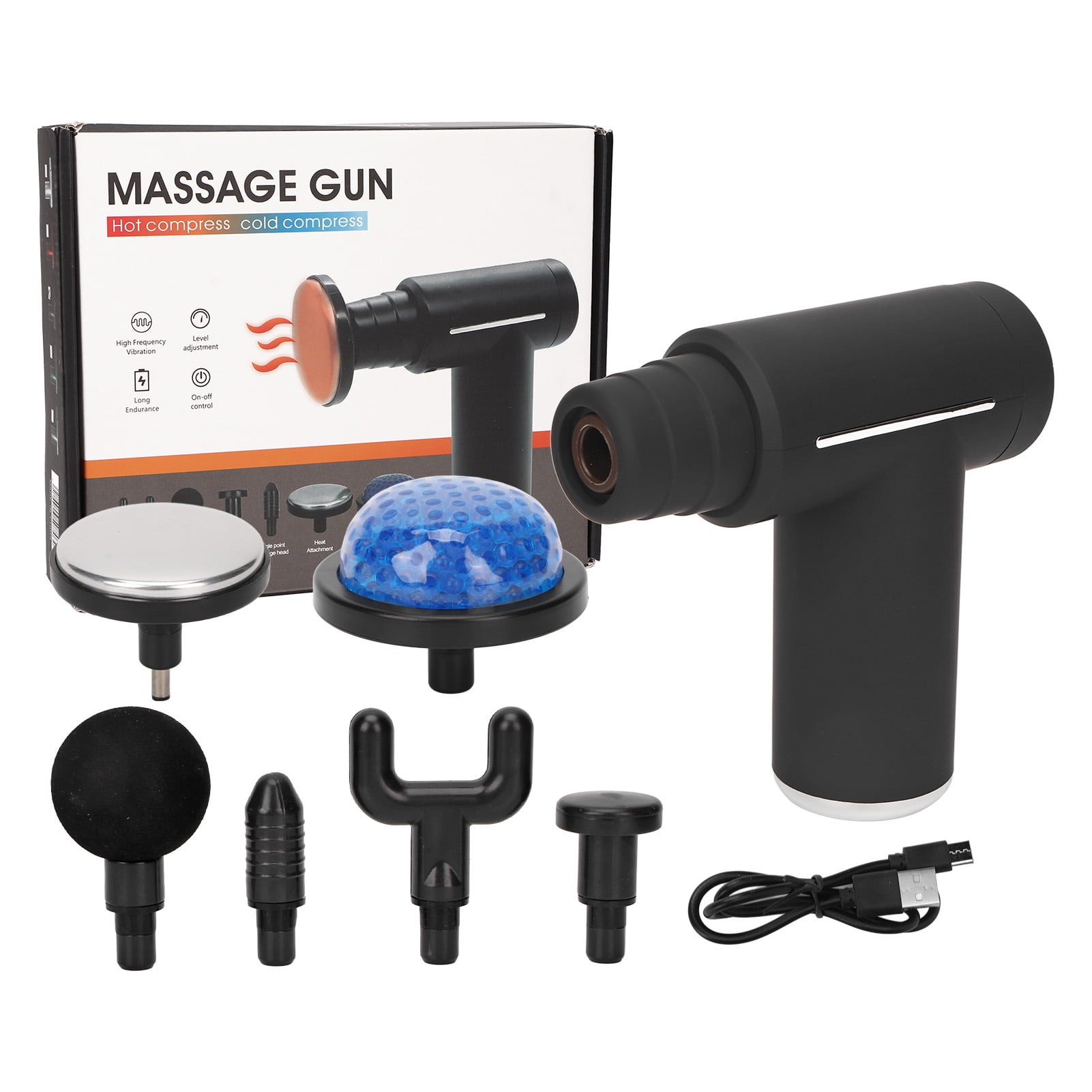 Electric Muscle Massager Portable Handheld Adjustable Hot Cold Compress ...