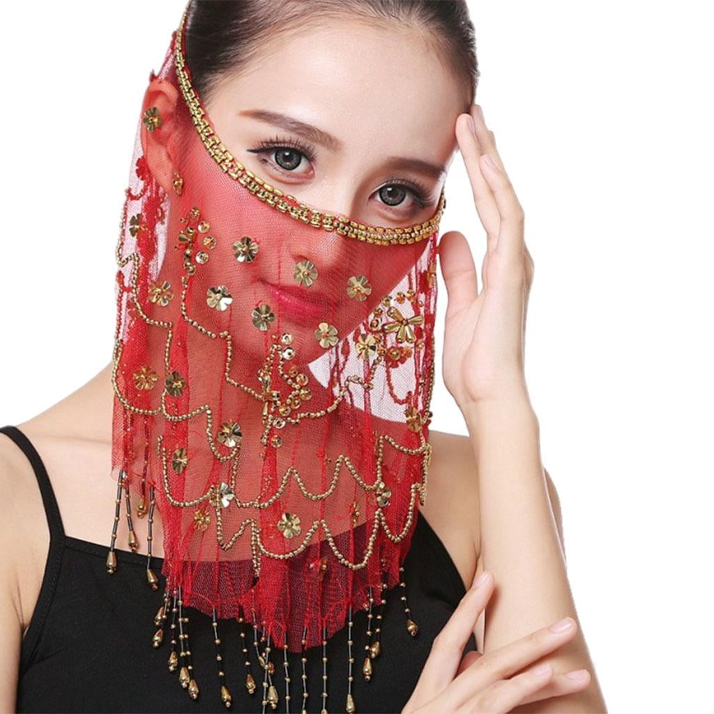 Click here for Bunblic High Quality Belly Dance Face Veil Chiffon... prices