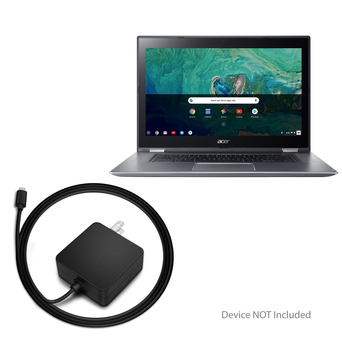Acer Chromebook Spin 15 (CP315) Charger, BoxWave® [Wall Charger Direct ...