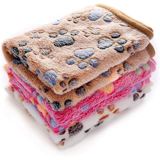 1 Pack 3 Blankets Super Soft Fluffy Premium Fleece Pet Blanket Flannel ...