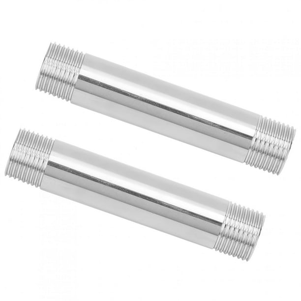 Tubo roscado Jadeshay 2 piezas Acero inoxidable rosca igual | Walmart ...