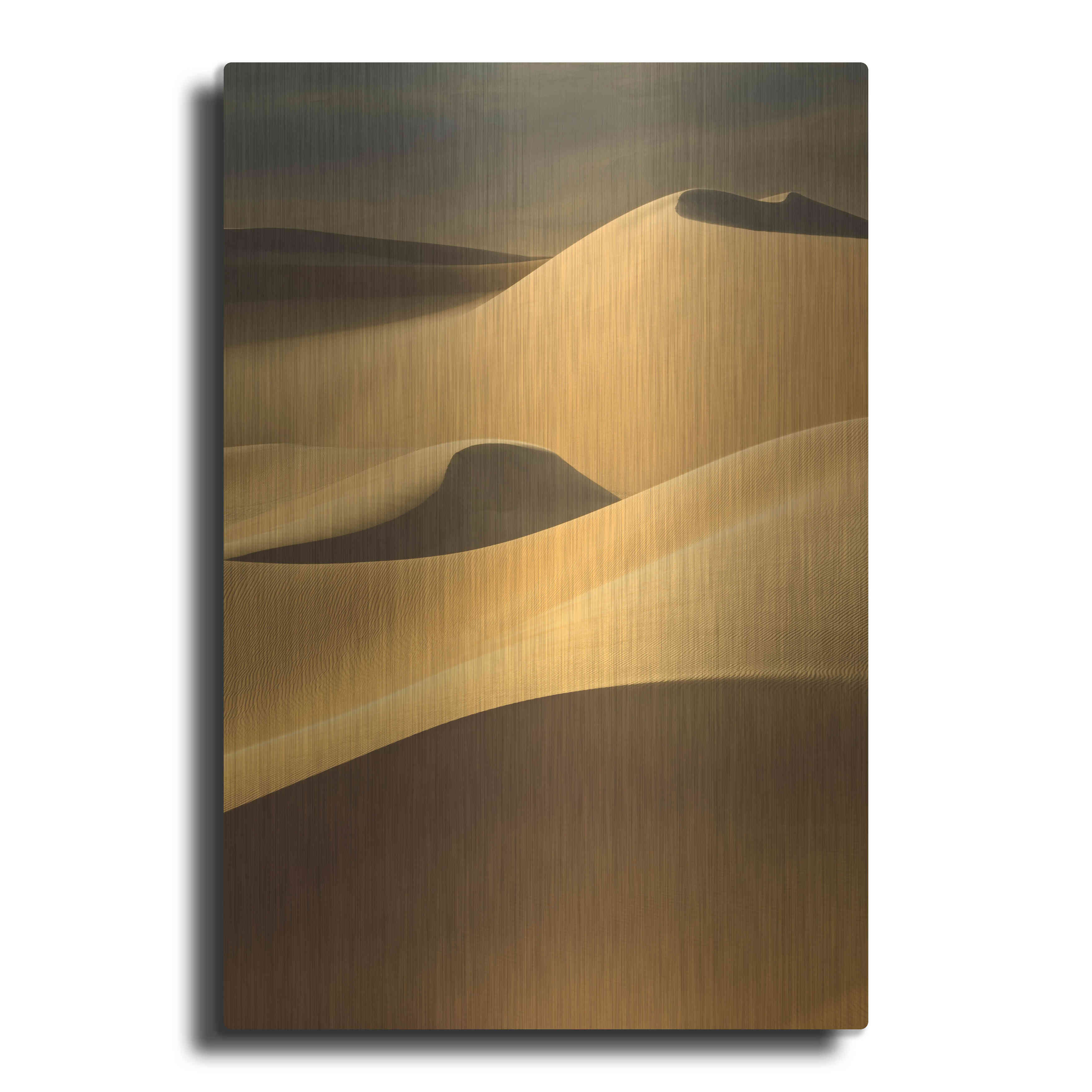 Luxe Metal Art 'In the Dunes 3' by Design Fabrikken, Metal Wall Art, 12 ...