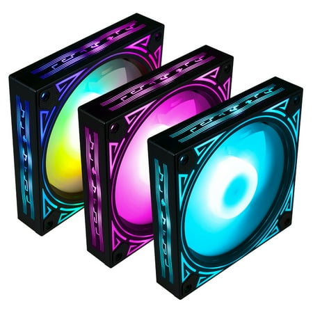 Fan light-emitting LED fan Chassis cooling light-emitting fan Computer ...