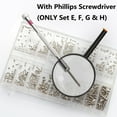 BE-TOOL 500Pcs Phillips Screw Kit, Steel Tiny Screws Micro ...