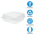 "Karat 9x9"" 1-Compartment Disposable Take Away Food Storage Containers ...