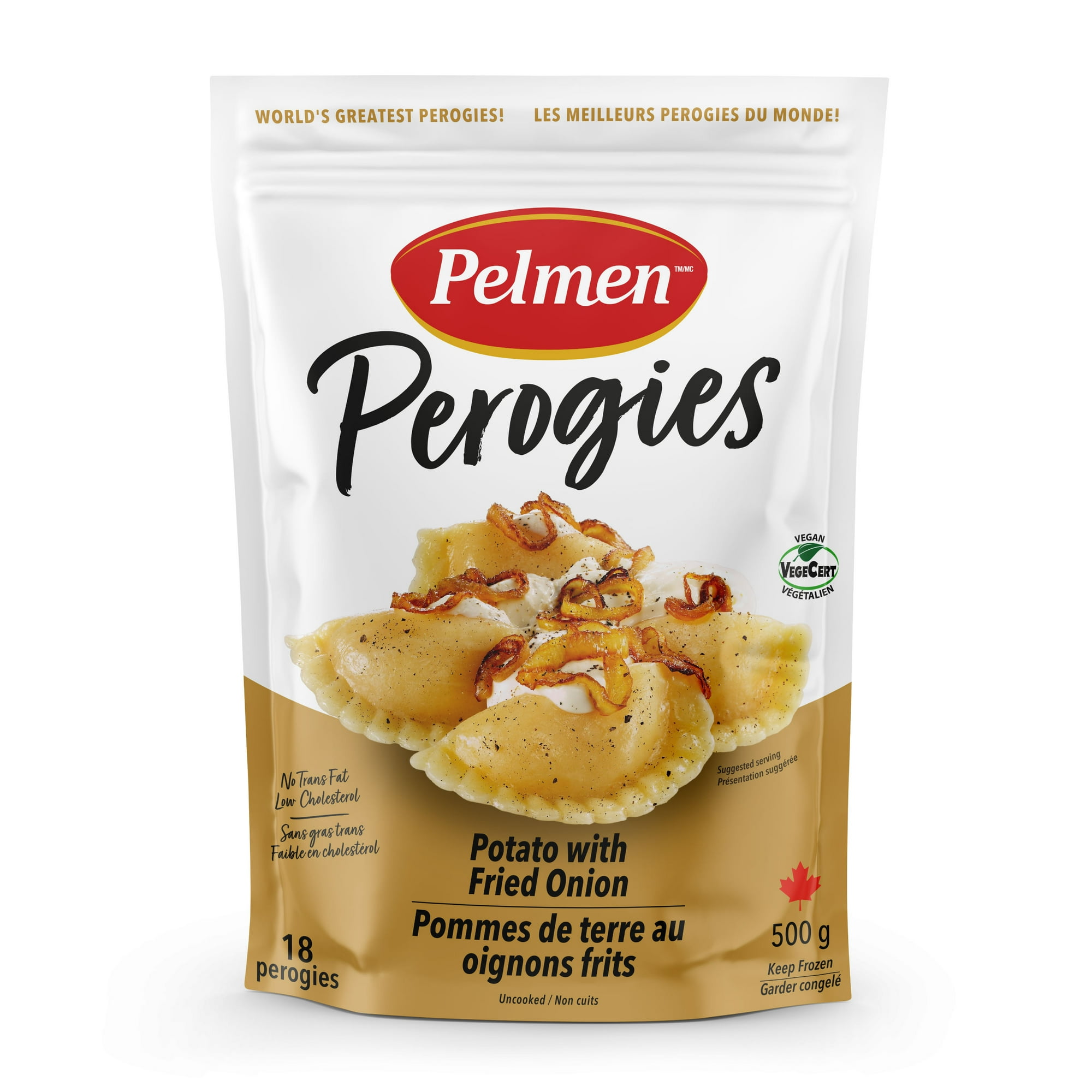 Click here for Pelmen Potato With Fried Onion Perogies  500g Bag.... prices