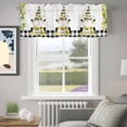 Country Buffalo Checkered Dwarf with Yellow Lemon Valances for Windows ...