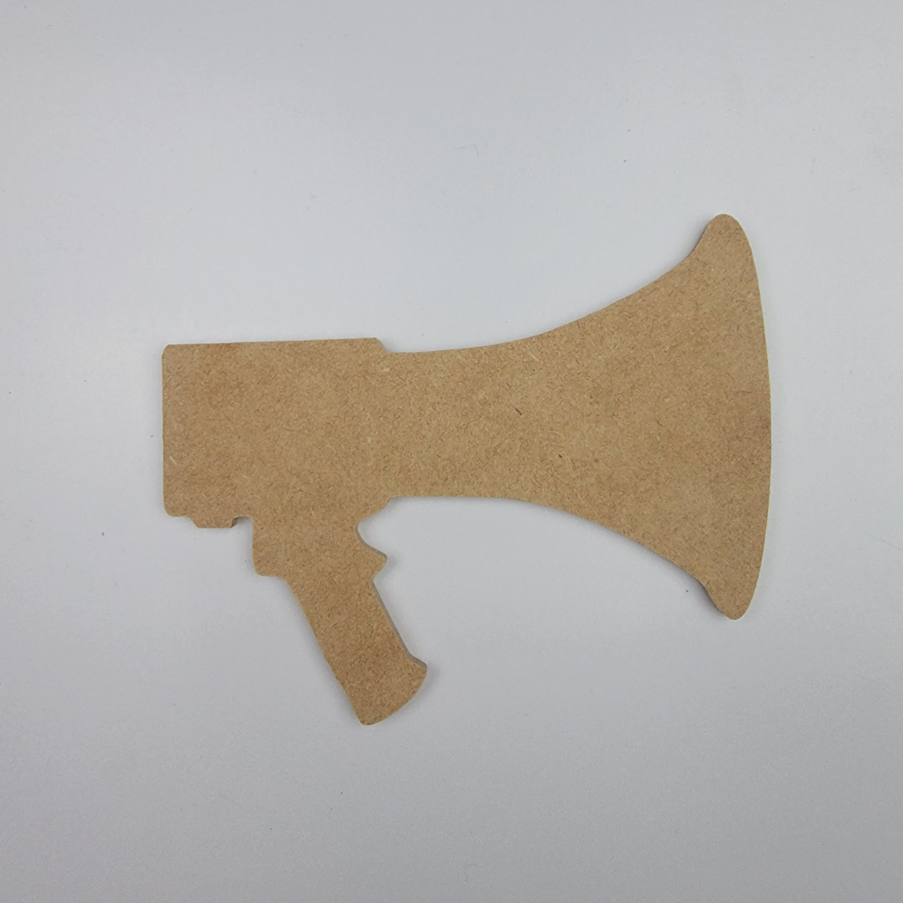 8" Directors Megaphone, Unfinished MDF Art Shape by Wooden Craft ...